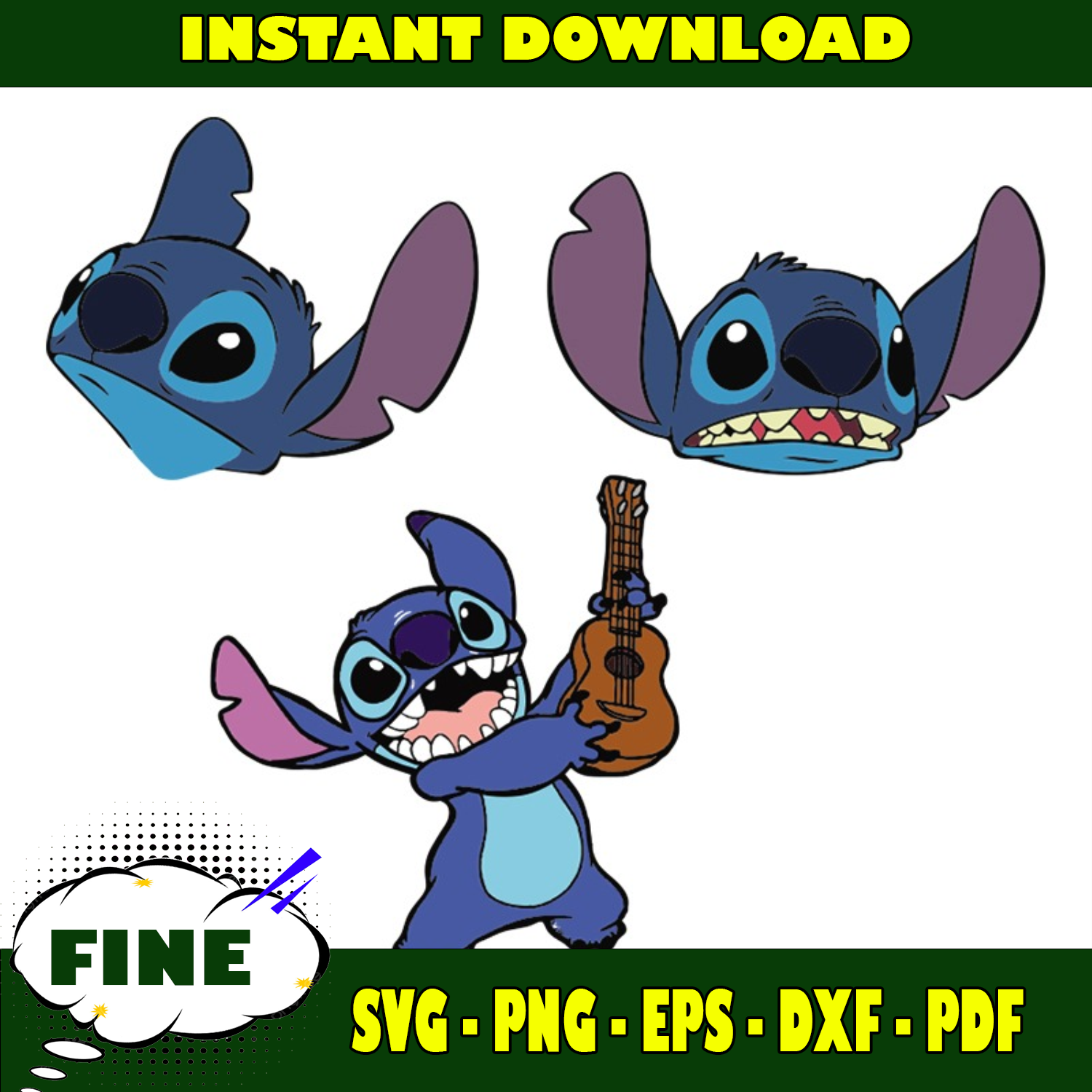 Stitch Bundle File SVG, PNG, Disney SVG, PNG, Disney Charact | Inspire ...