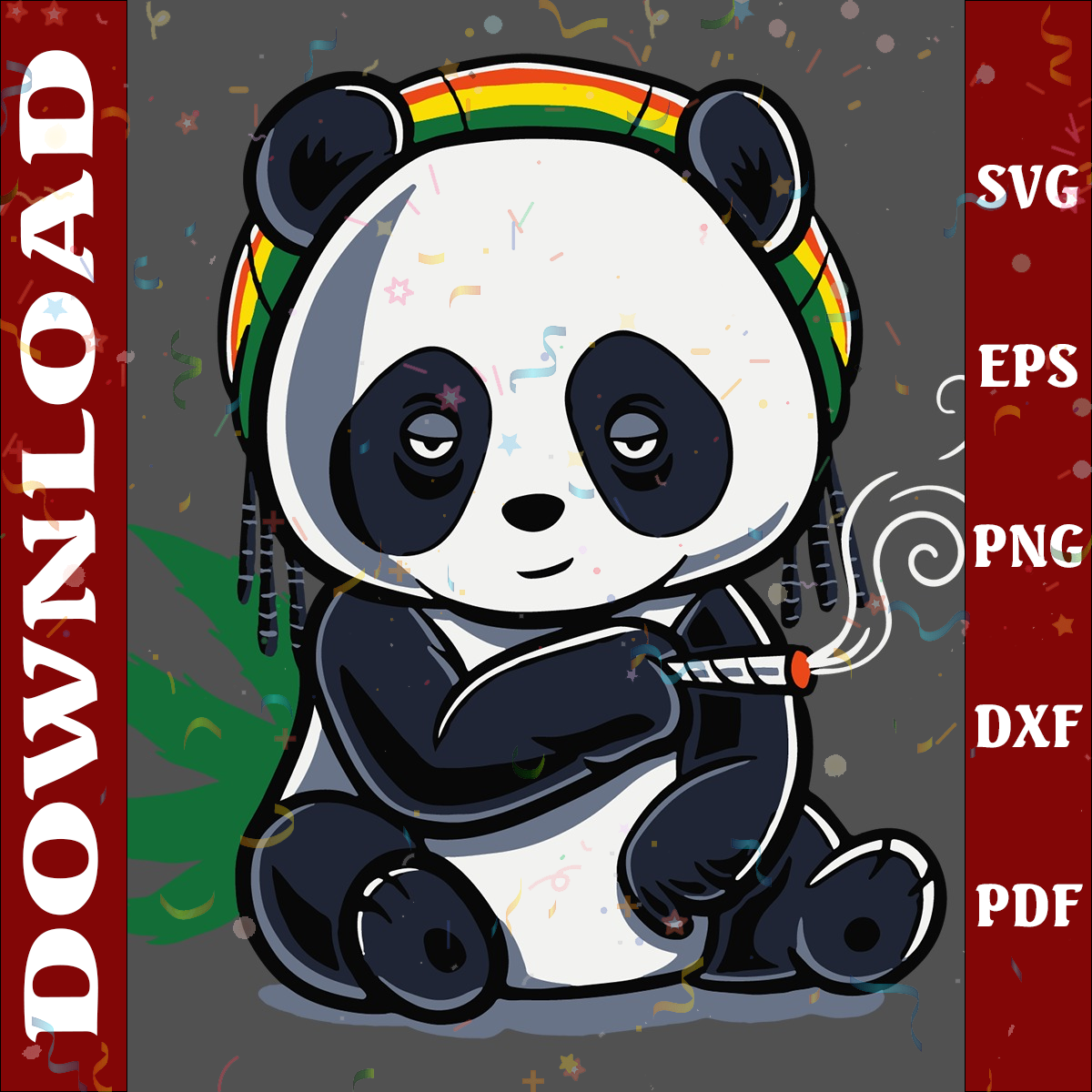 Panda Smoking Weed Svg, Trending Svg, Marijuana Svg, Weed Sv - Inspire ...
