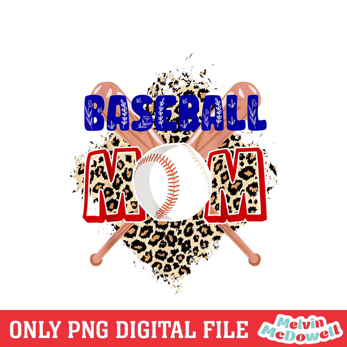 Baseball Mom Leopard Plaid Sport Softball Bats PNG, Mother D | Inspire ...