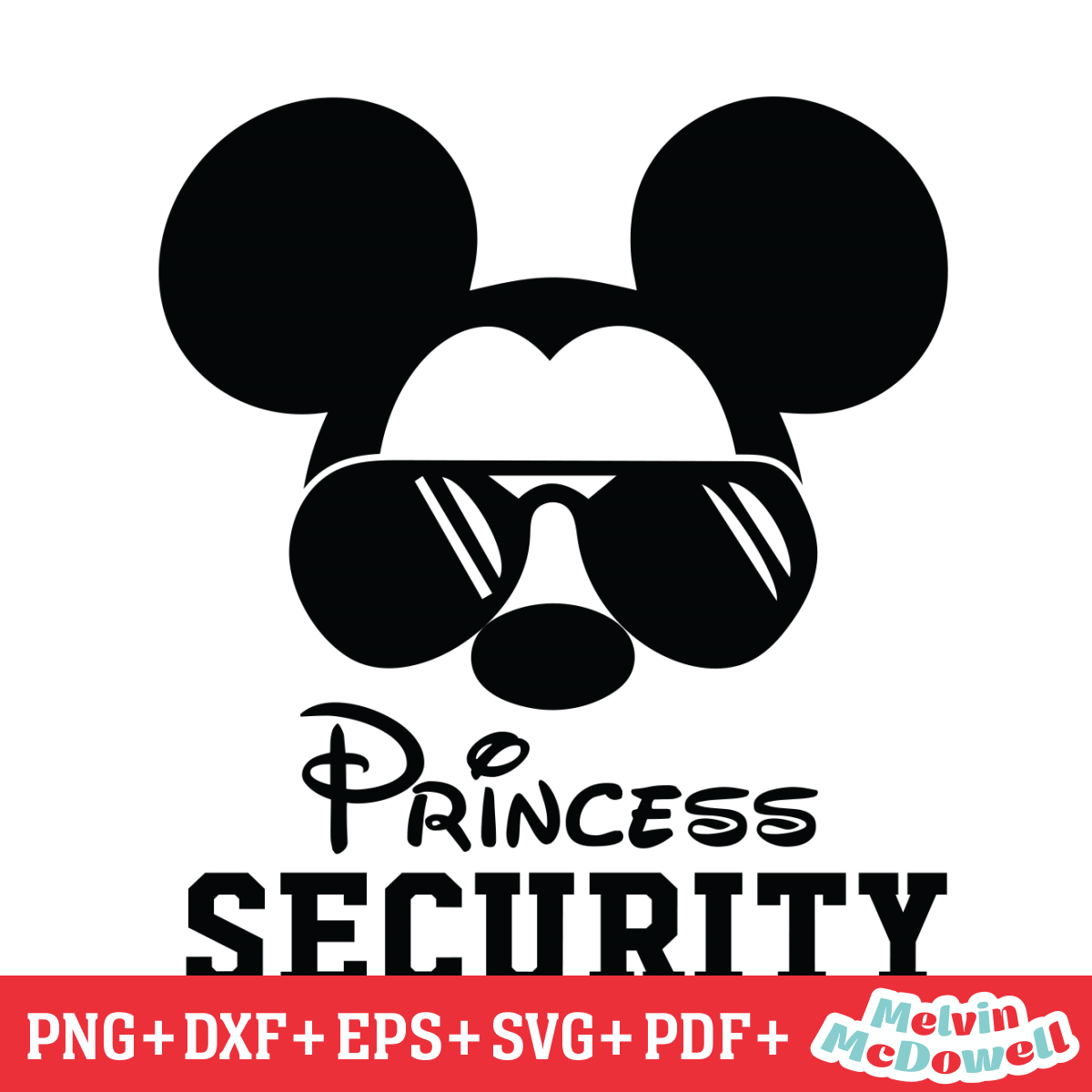 Princess Security Disney Cool Mickey Mouse SVG, Disney Svg , | Inspire ...