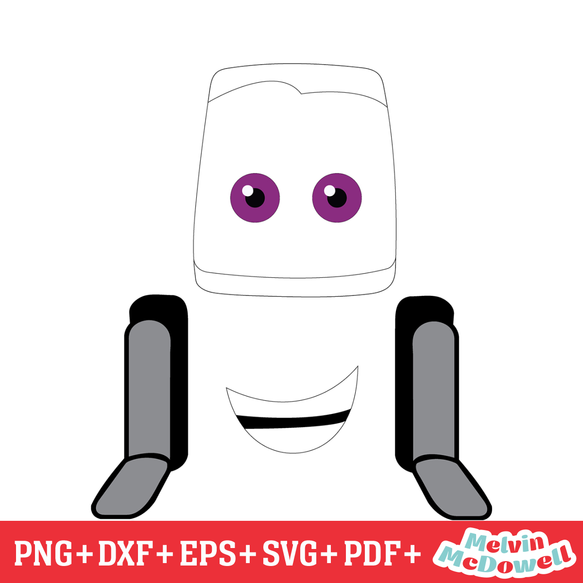 Disney Pixar Cars Guido Face Silhouette SVG, Disney Svg ,Dis | Inspire ...
