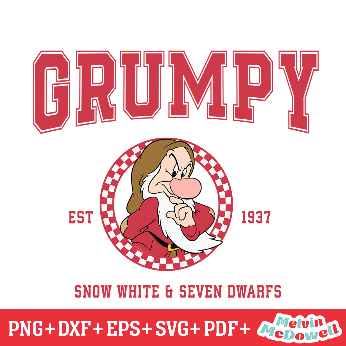 Grumpy Disney Snow White and 7 Dwarfs Est 1937 SVG, Disney S | Inspire ...