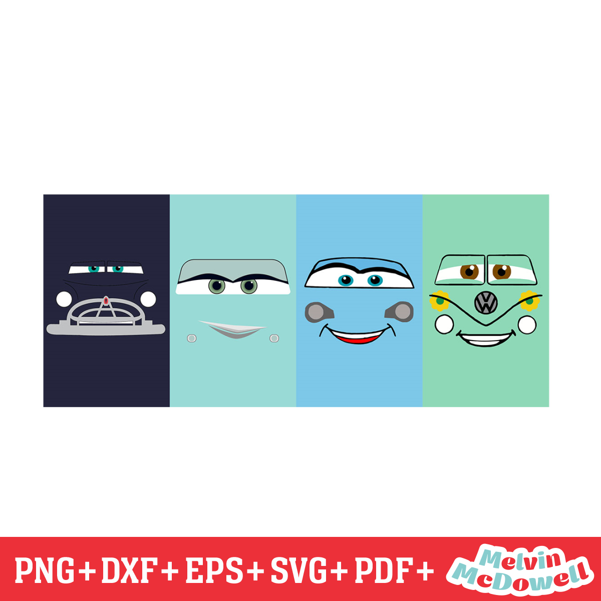 Disney Pixar Cars Bundle Face Poster SVG, Disney Svg ,Disney | Inspire ...