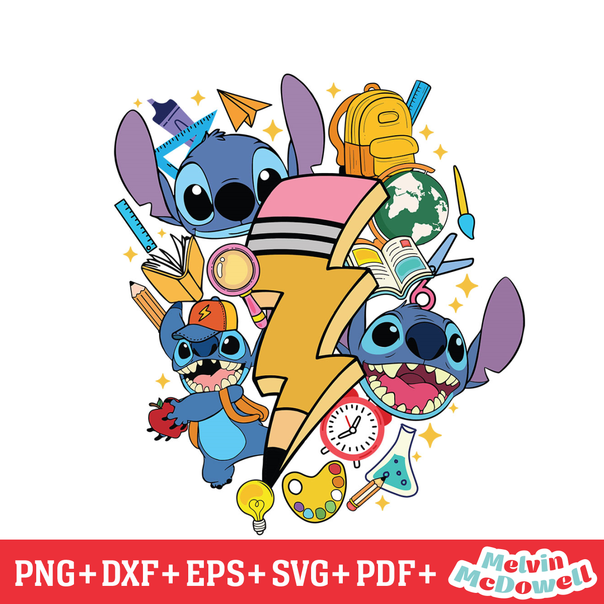 Disney School Day Celebration Stitch SVG, Disney Svg ,Disney - Inspire ...