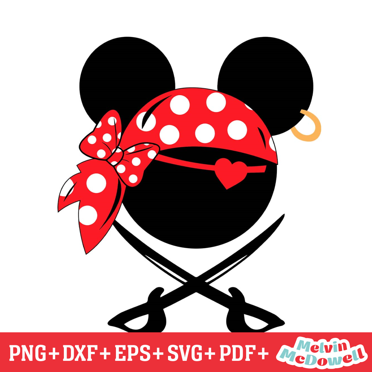 Disney Minnie Mouse Pirate SVG, Disney Svg ,Disney Mickey SV | Inspire ...