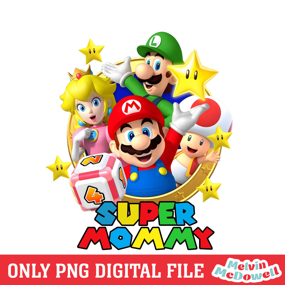 Super Mommy Mario Bros Stars PNG, Disney PNG ,Disney Mickey | Inspire ...