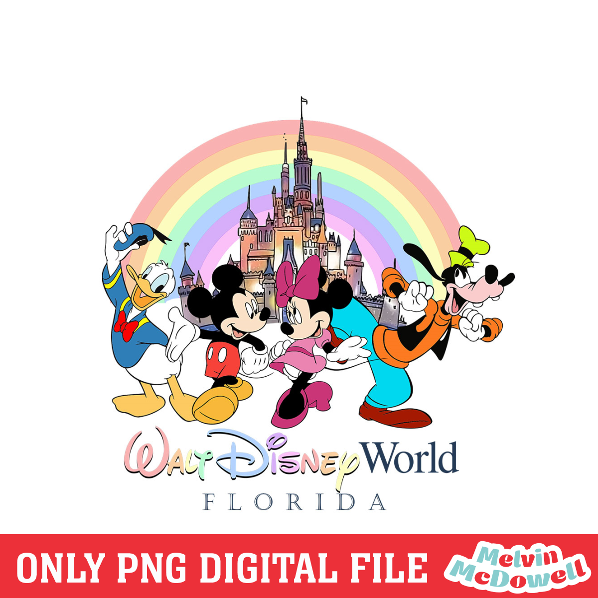 Walt Disney World Florida Rainbow Castle PNG, Disney PNG ,Mi | Inspire ...