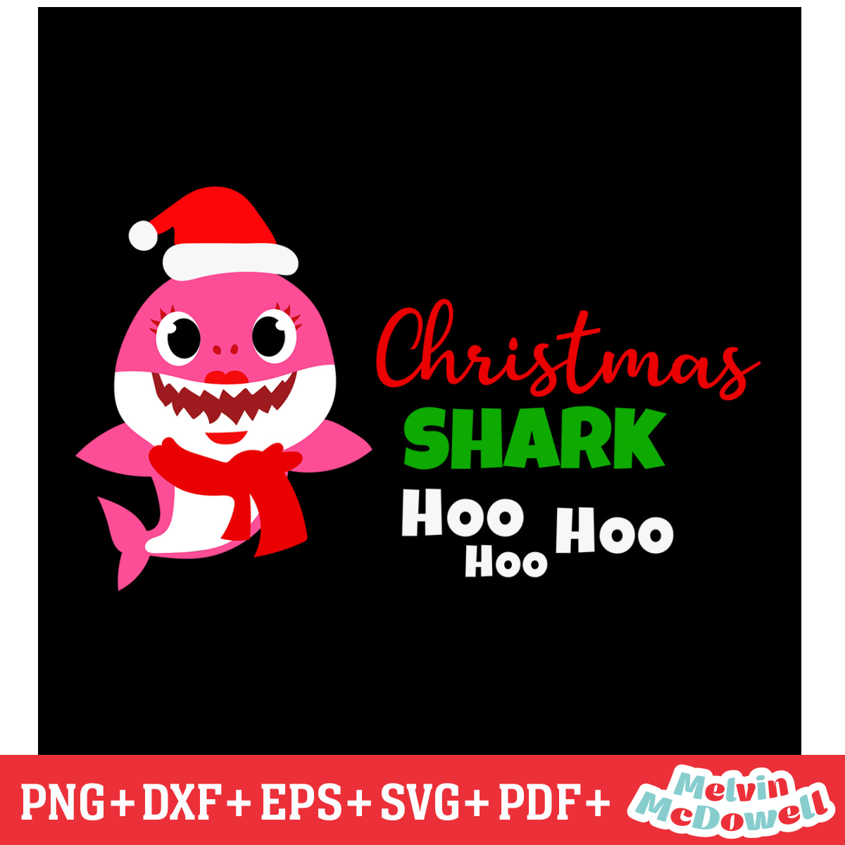 Christmas Shark Santa Baby Shark Hoo Hoo SVG, Baby Shark SVG | Inspire ...