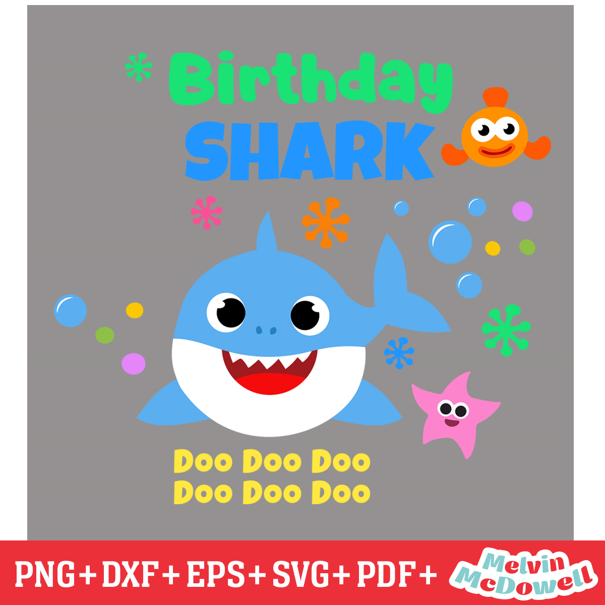 Birthday Baby Shark Blue Doo Doo SVG, Baby Shark SVG, Digita | Inspire ...