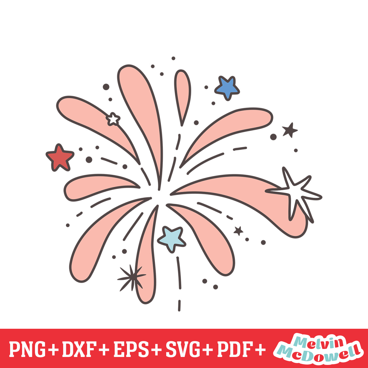 Twinkle Fireworks 4th Of July Patriotic Holiday SVG, 4th of - Inspire ...