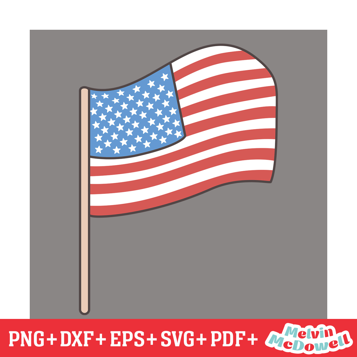 Waving American Flag 4th Of July Patriotic Holiday SVG, 4th | Inspire ...