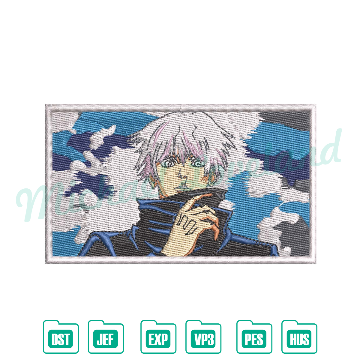Gojo Satoru Jujutsu Kaisen Embroidery Design ,Anime Embroide | Inspire ...