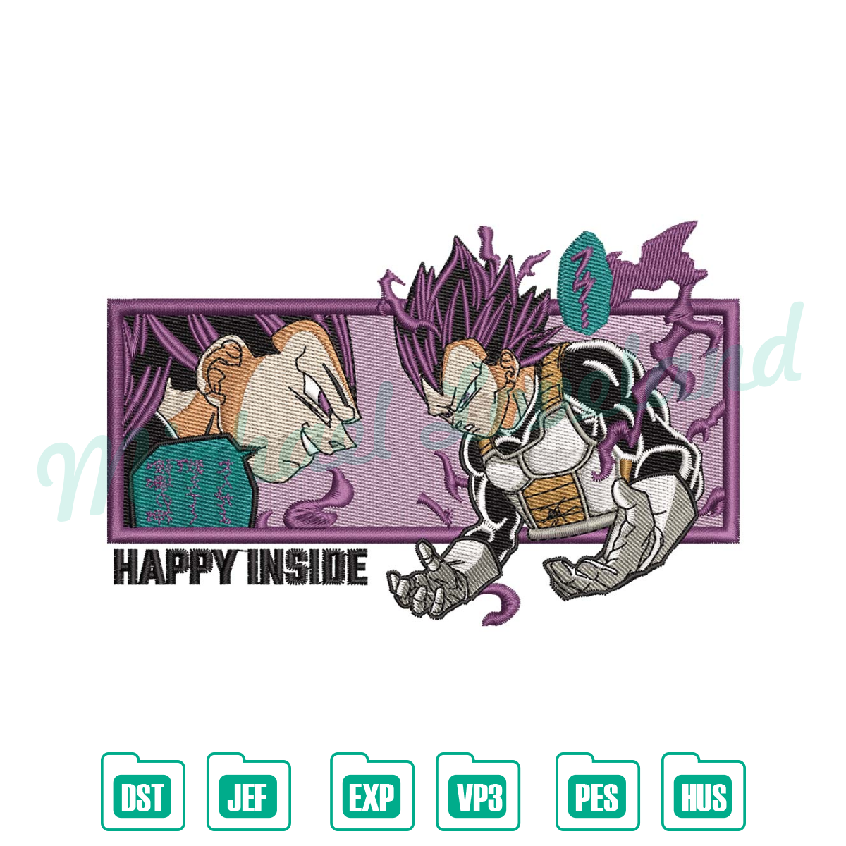Vegeta Ultra Ego Form Embroidery Design , Anime Embroidery, - Inspire ...