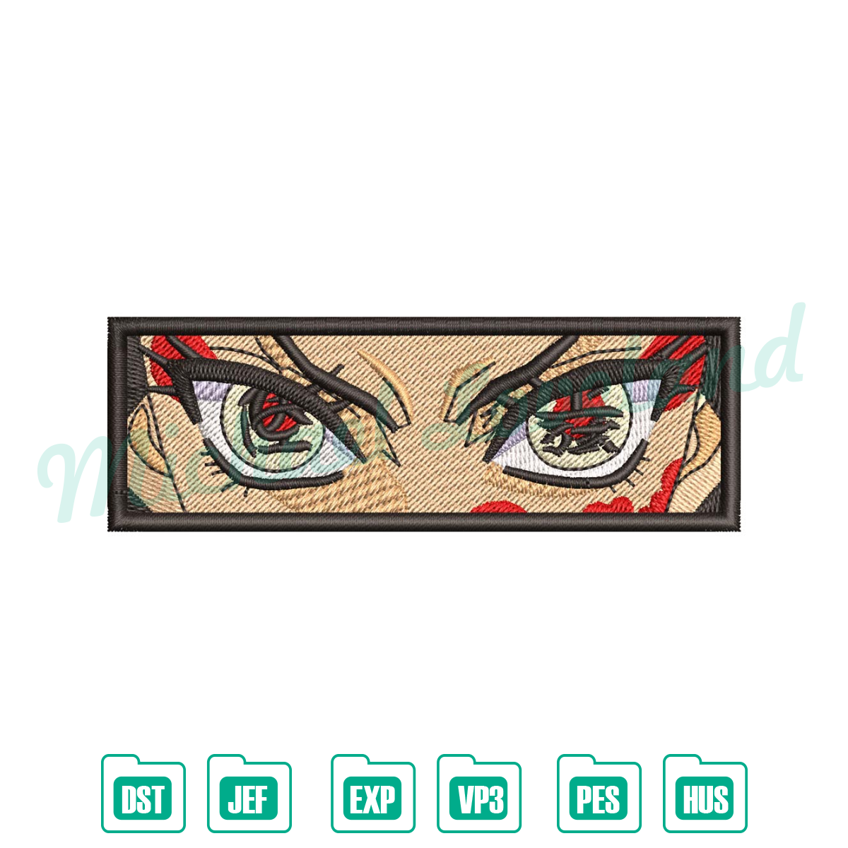 Daki Eyes Demon Slayer Embroidery Design File ,Anime Embroid | Inspire ...