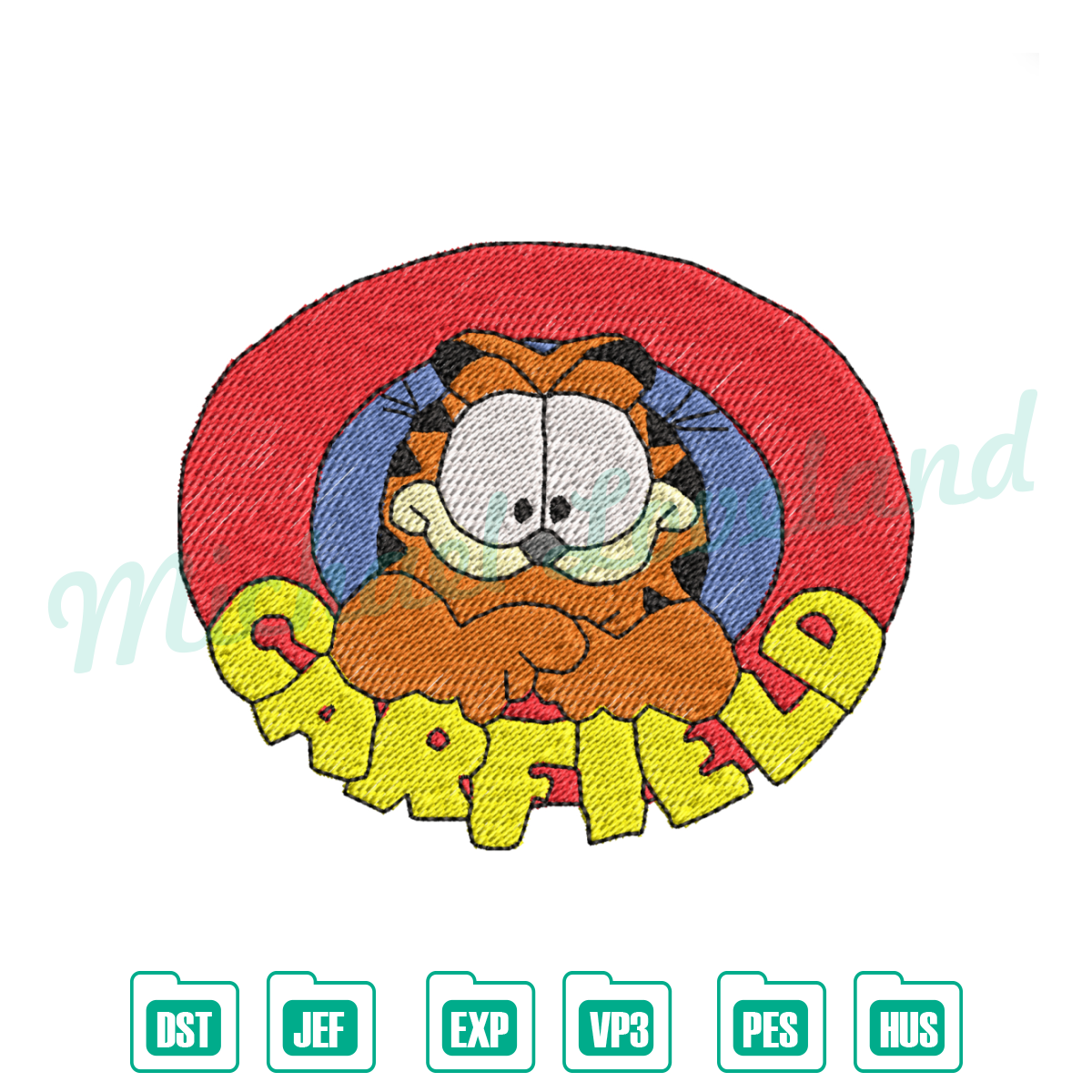 The Garfield Movie Logo Embroidery, Garfield Embroidery, Car | Inspire ...