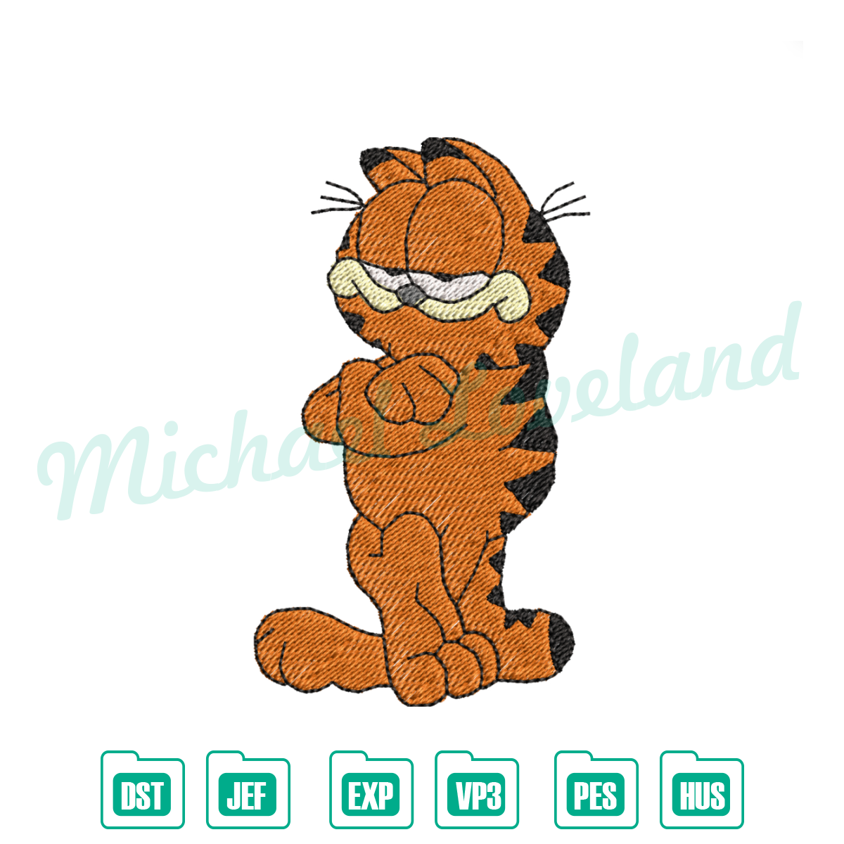 Garfield Proud Embroidery Design, Cartoon Embroidery ,Digita | Inspire ...