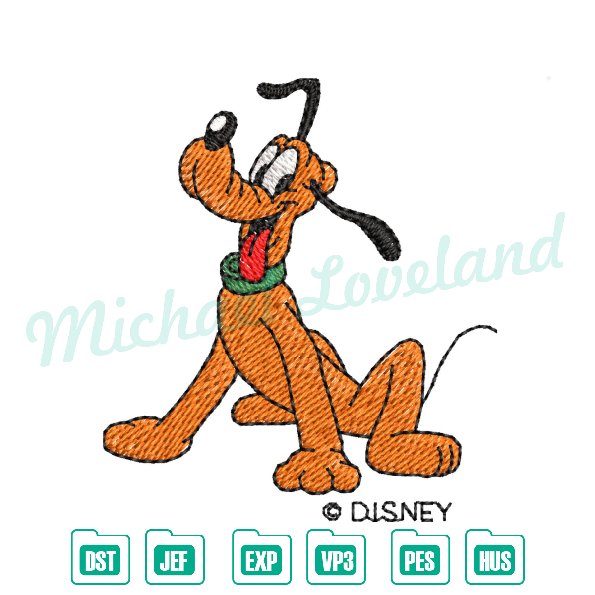 Pluto Dog Embroidery Design ,Disney Embroidery , Digital Emb | Inspire ...