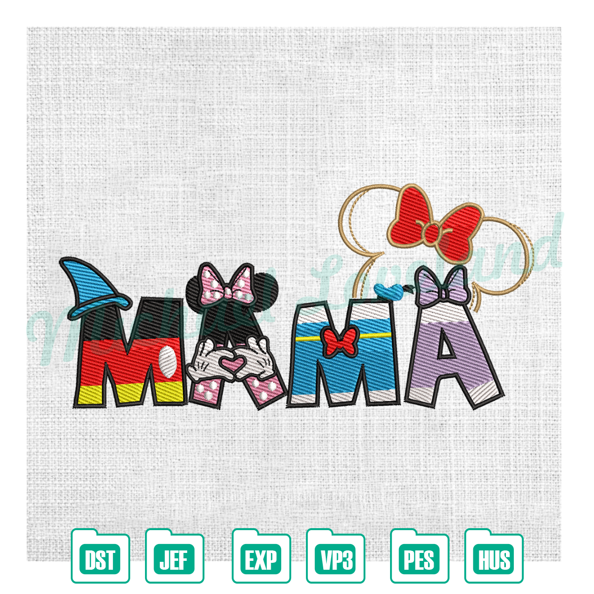 Mama Mickey Mouse And Friends Mother Day Embroidery ,Embroid | Inspire ...