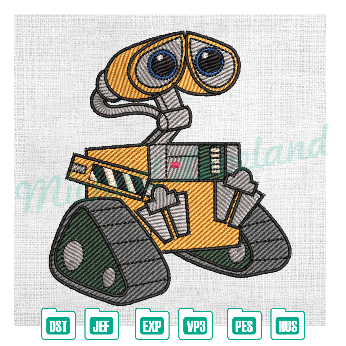 Wall-E Pixar Robot Design Embroidery , Embroidery Design Fil | Inspire ...