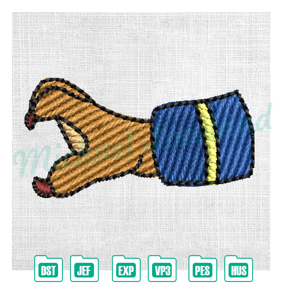 The Beast Hand Making Love Embroidery Design , Embroidery De | Inspire ...