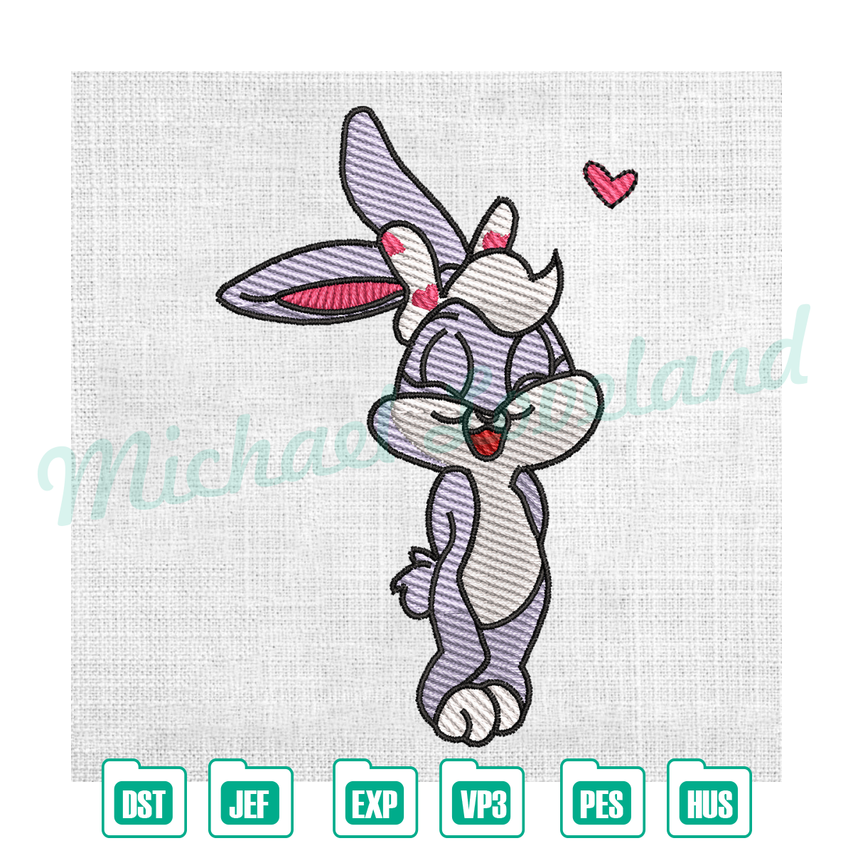 Chibi Lola Bunny Looney Tunes Valentine Embroidery , Embroid | Inspire ...