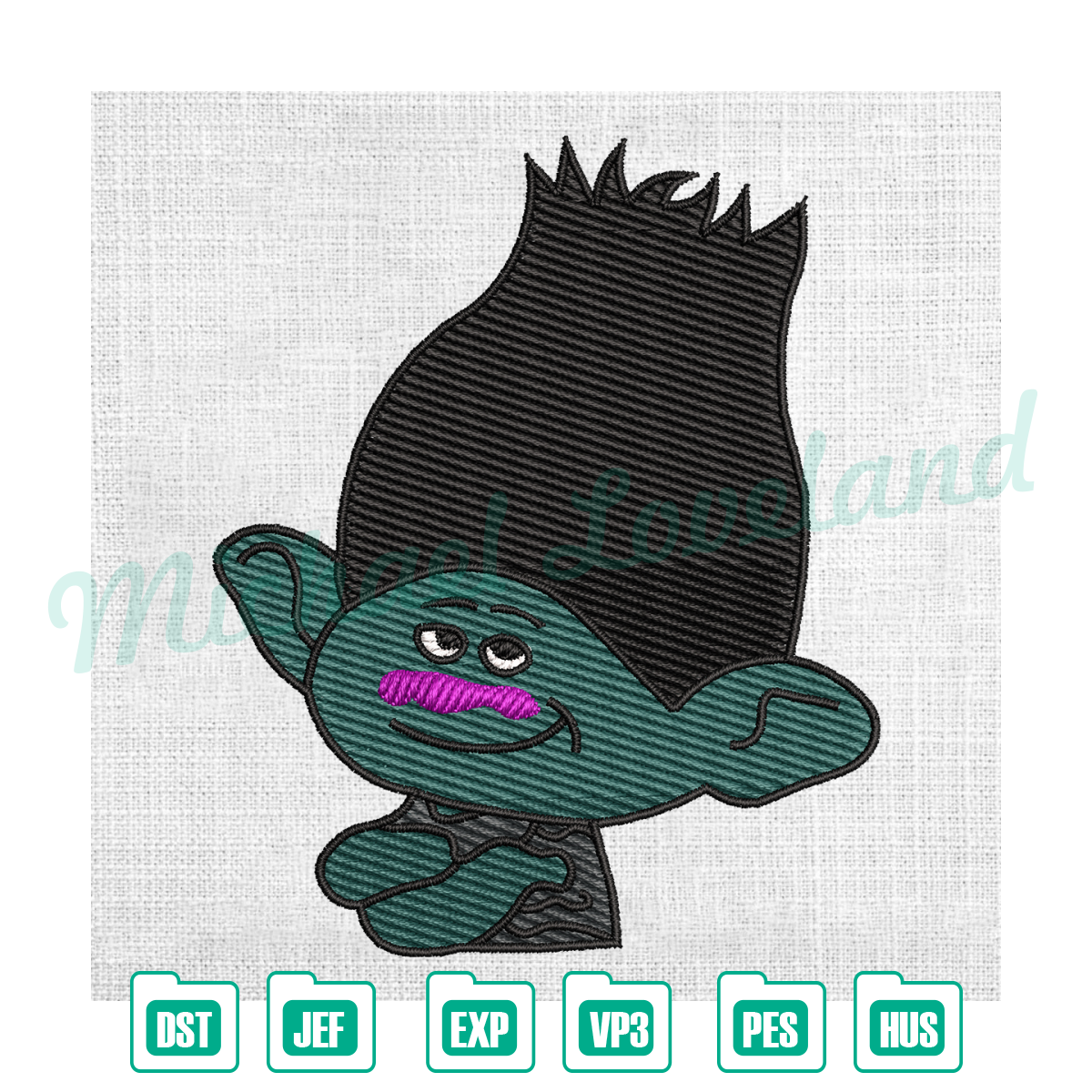 Trolls Branch Dreamwork Couple Matching Embroidery , Embroid | Inspire ...