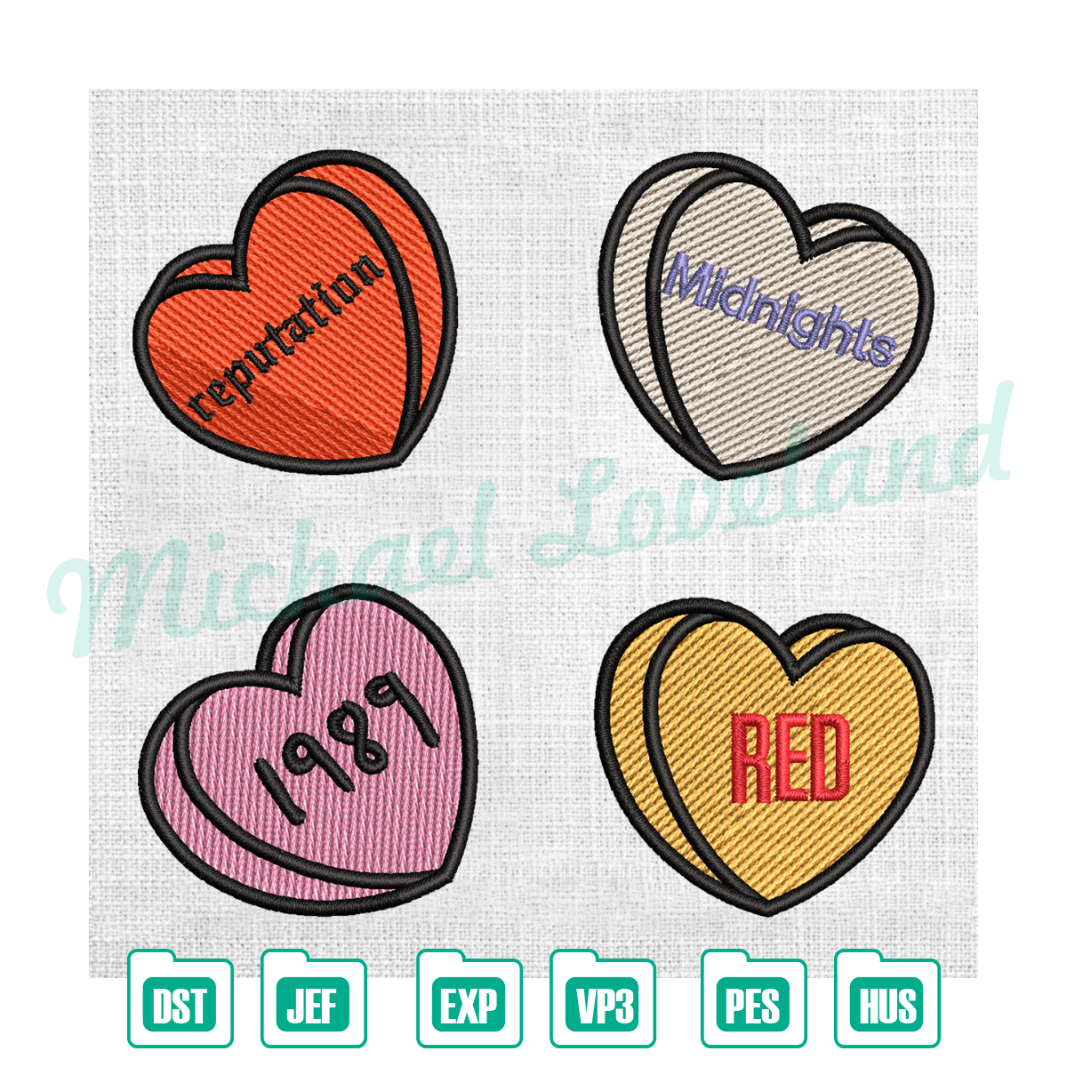Taylor Swift Reputation From 1989 Valentine Embroidery , Emb | Inspire ...