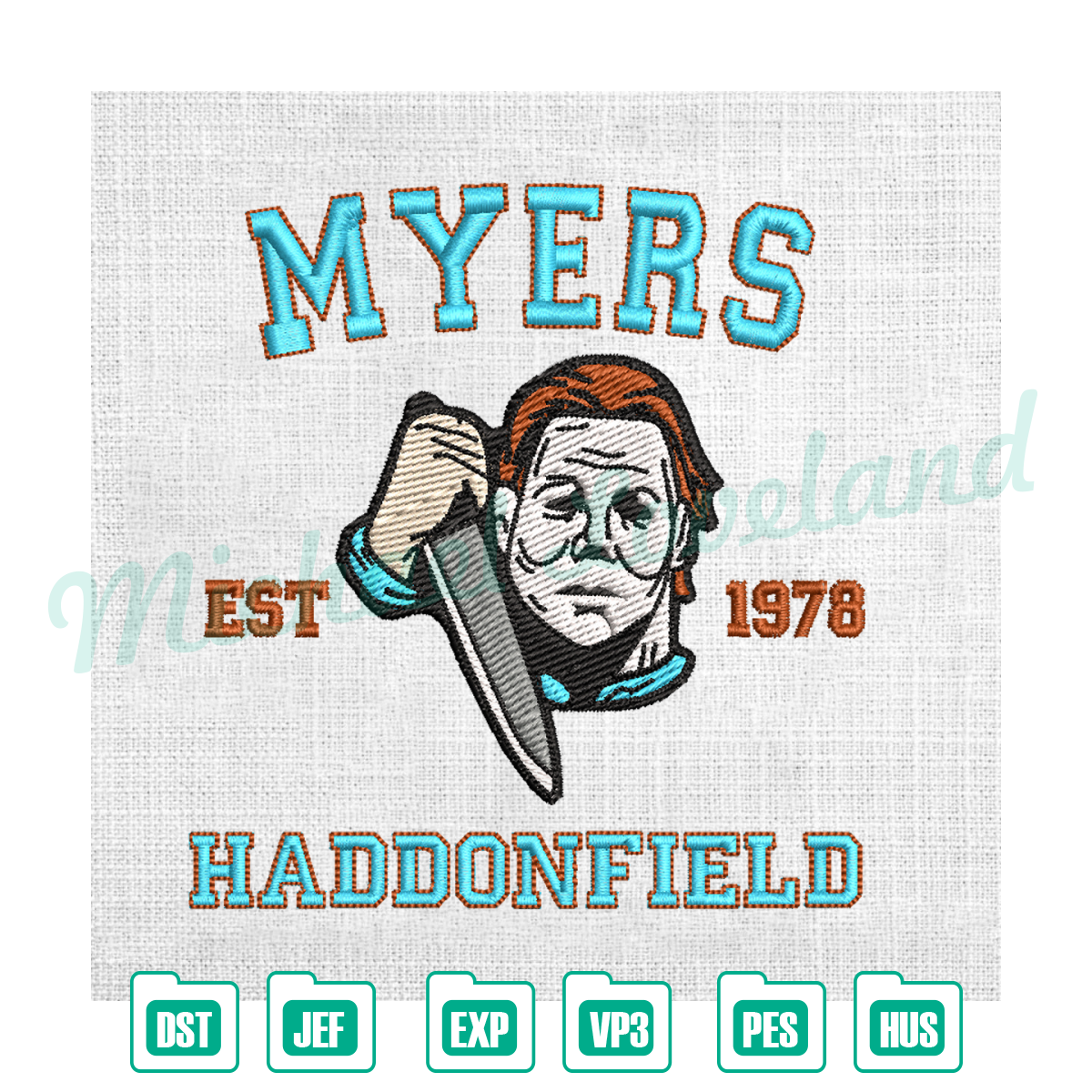 Michael Myers Haddonfield Est 1978 Embroidery , Embroidery D | Inspire ...