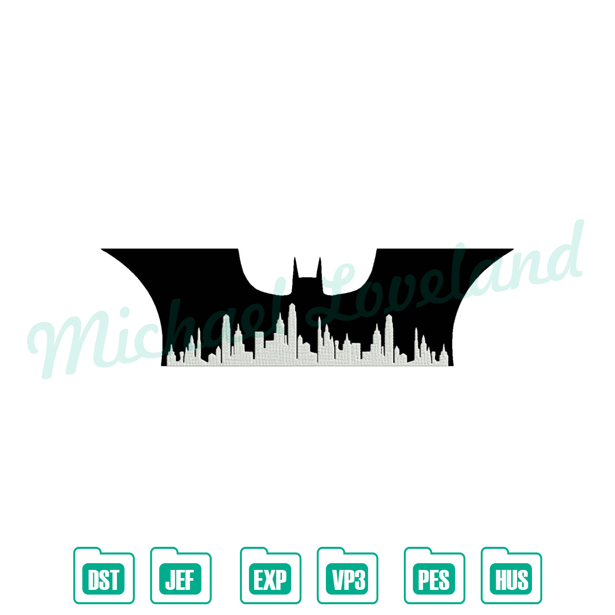 Batman Logo embroidery design, Batman Logo embroidery, logo | Inspire ...