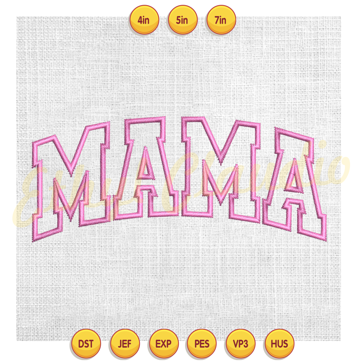 Mama Logo Pink Mother Day Embroidery , Embroidery Design, Di | Inspire ...