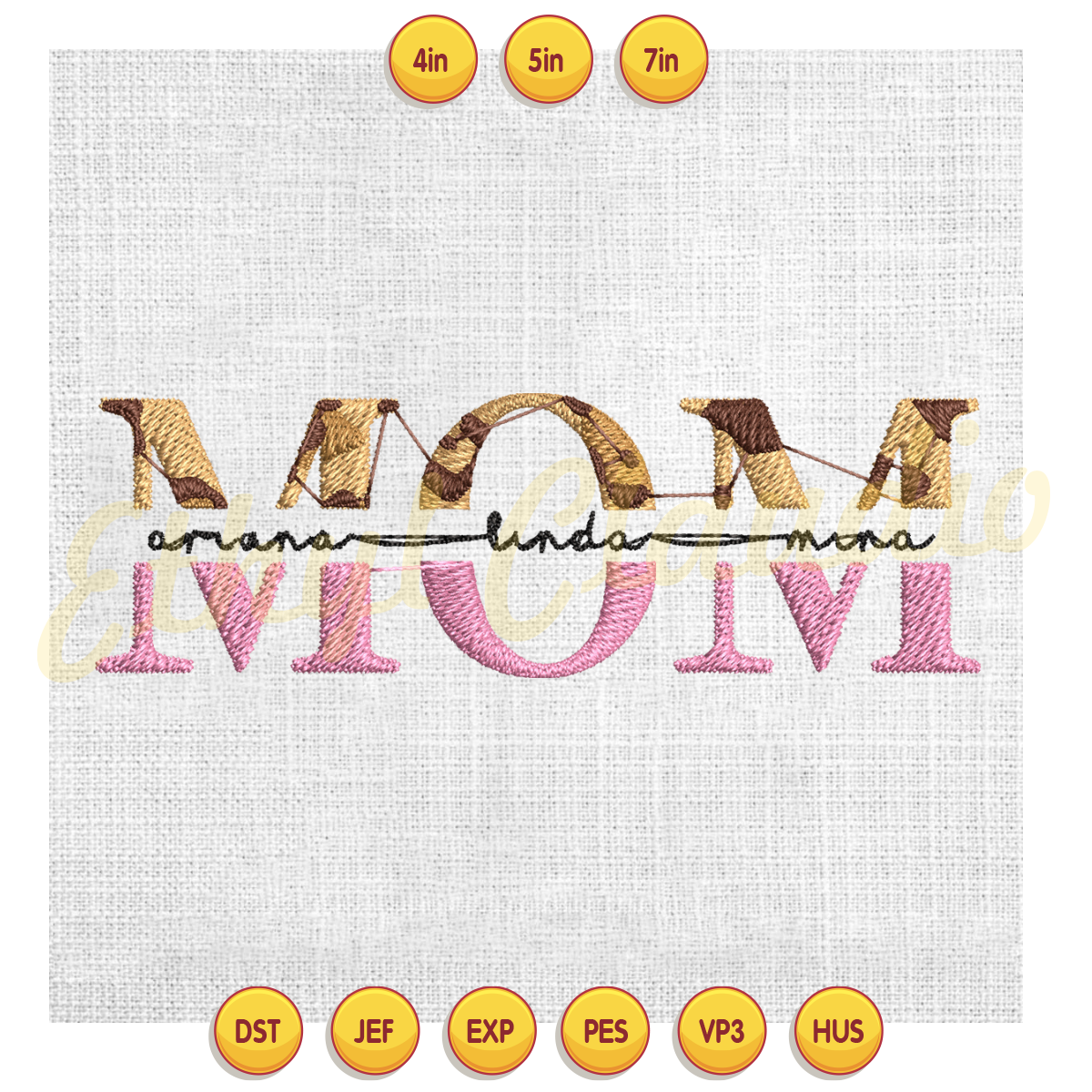 Custom Name Mom Monogram Mother Day Embroidery ,Embroidery D | Inspire ...