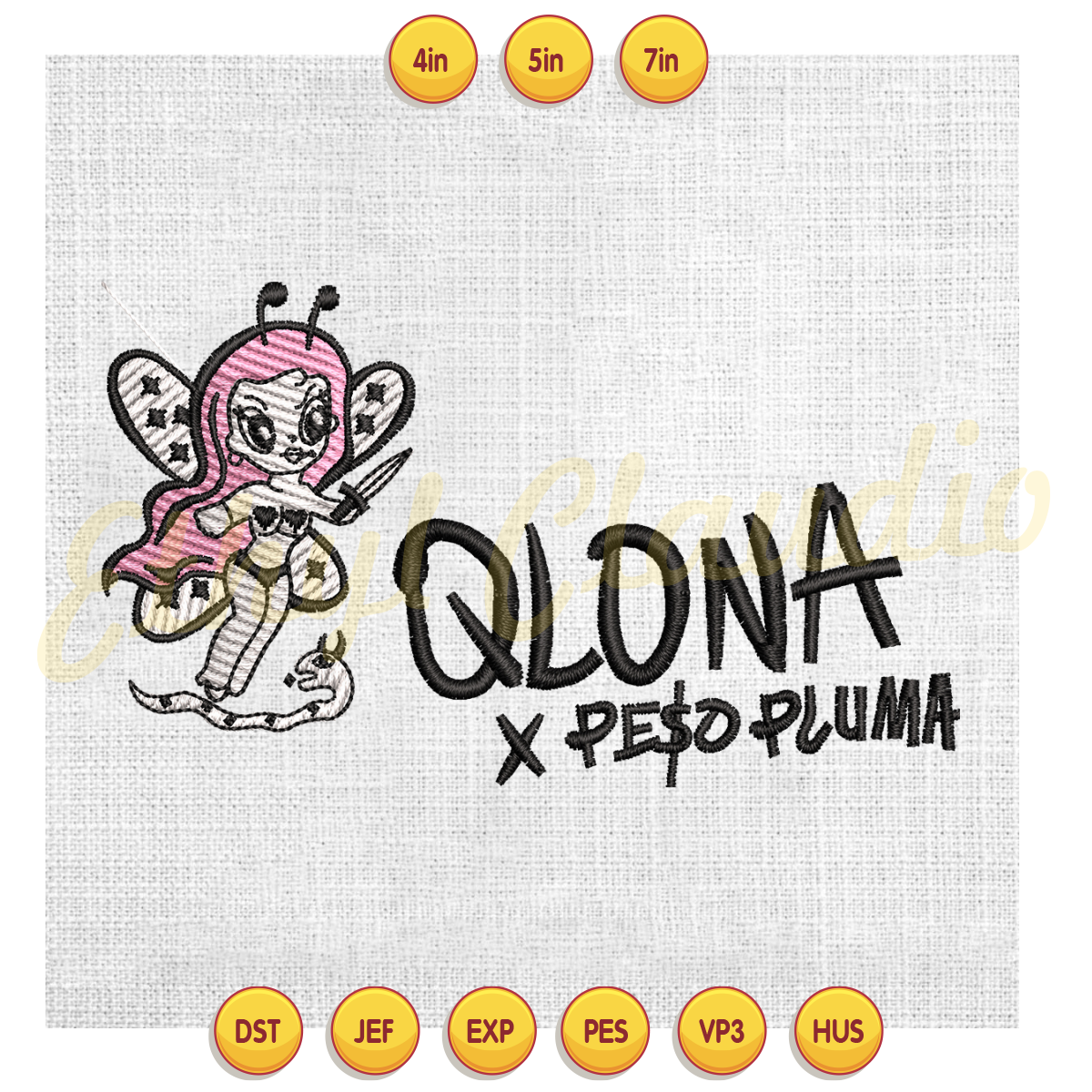 QLONA Karol G Devil Angel x Peso Pluma Embroidery ,Digital E | Inspire ...