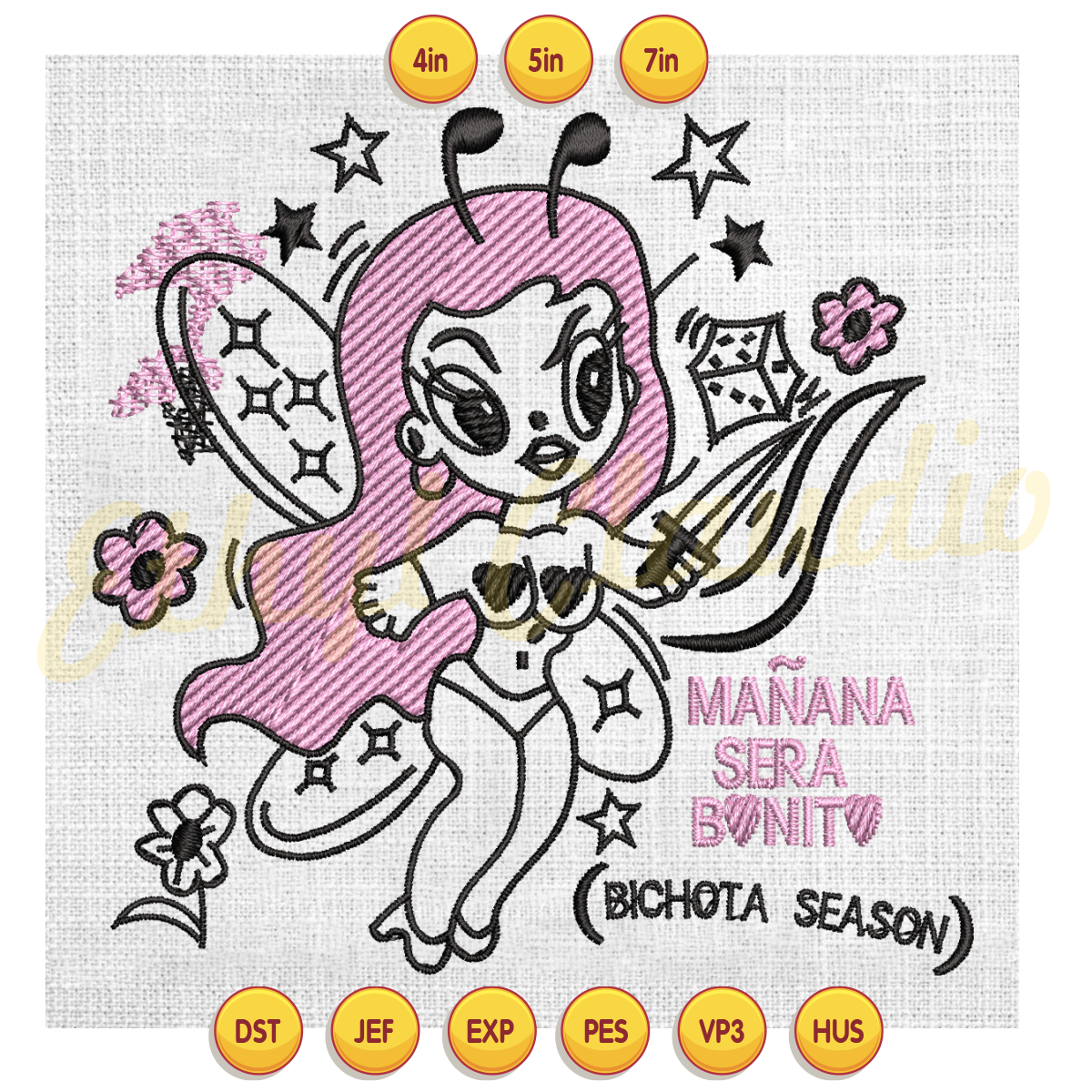 Karol G Devil Angel Pink Hair Bichota Season Embroidery ,Dig | Inspire ...