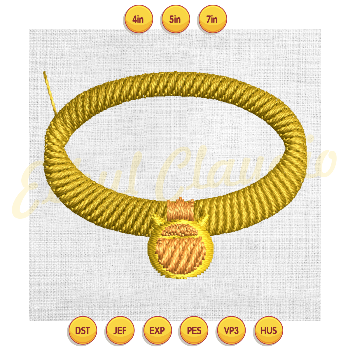 Cat Collar Embroidery Pes File Design ,Digital Embroidery,Em | Inspire ...