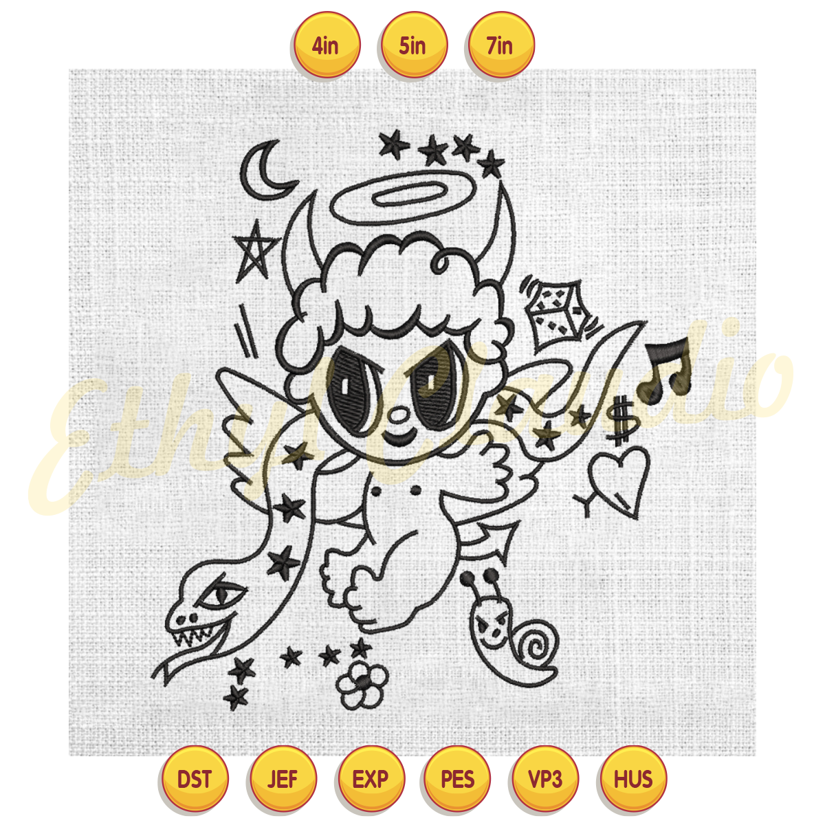 Karol G Devil And Angel New Album Embroidery ,Digital Embroi | Inspire ...