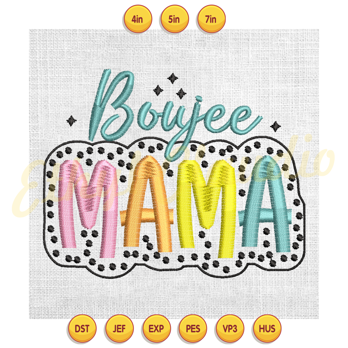 Boujee Mama Machine Embroidery Design ,Digital Embroidery, E | Inspire ...