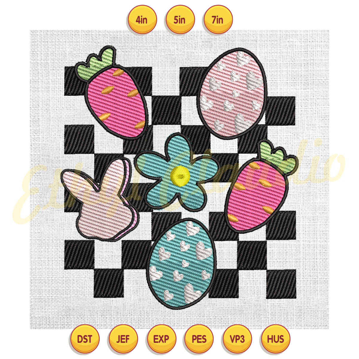 Rabbit Egg Easter Machine Embroidery Design ,Digital Embroid | Inspire ...