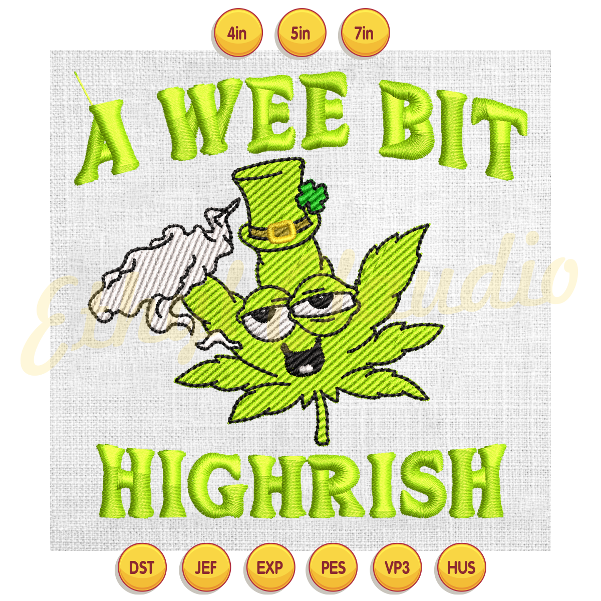 A Wee Bit Highrish Machine Embroidery Design ,Digital Embroi | Inspire ...
