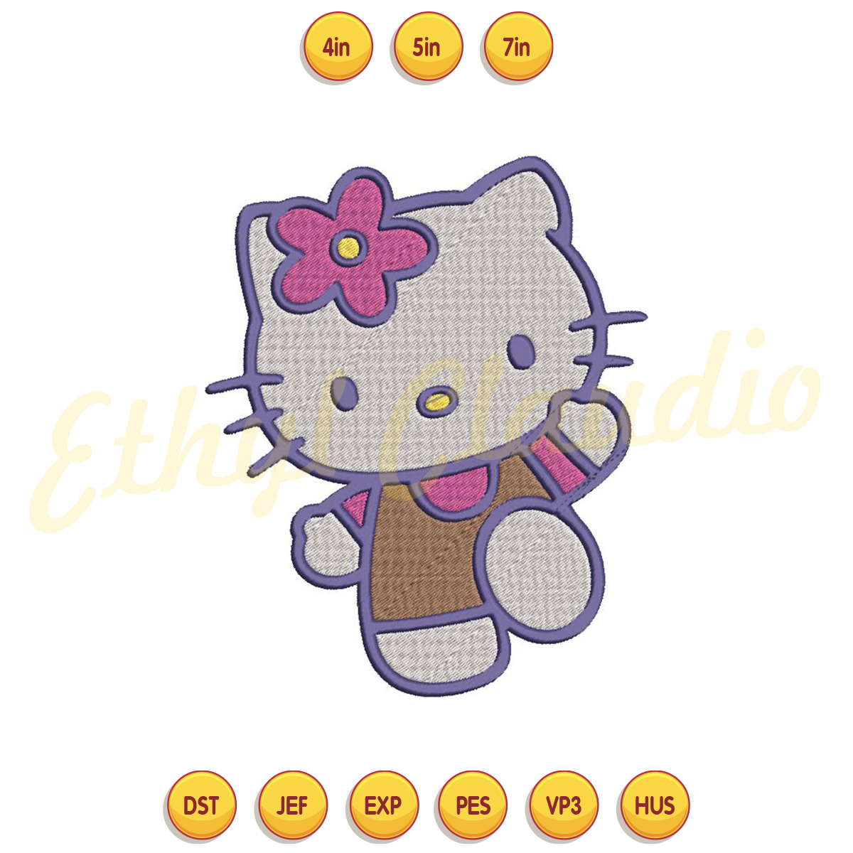 Hello kitty embroidery design, Kitty embroidery, Embroidery | Inspire ...