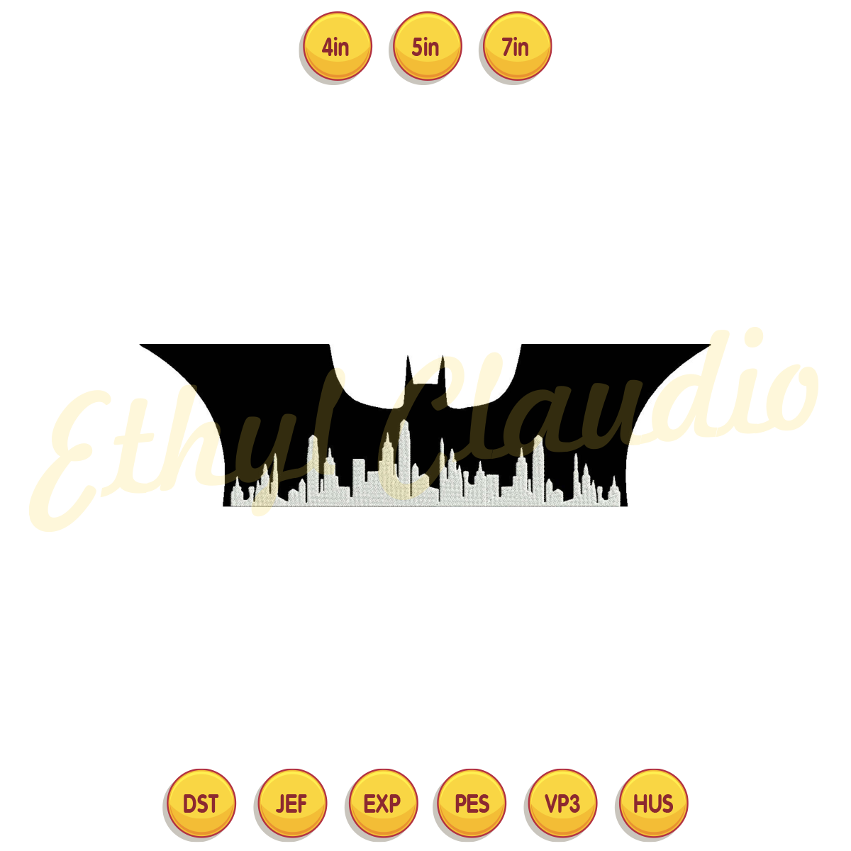 Batman Logo embroidery design, Batman Logo embroidery, logo | Inspire ...