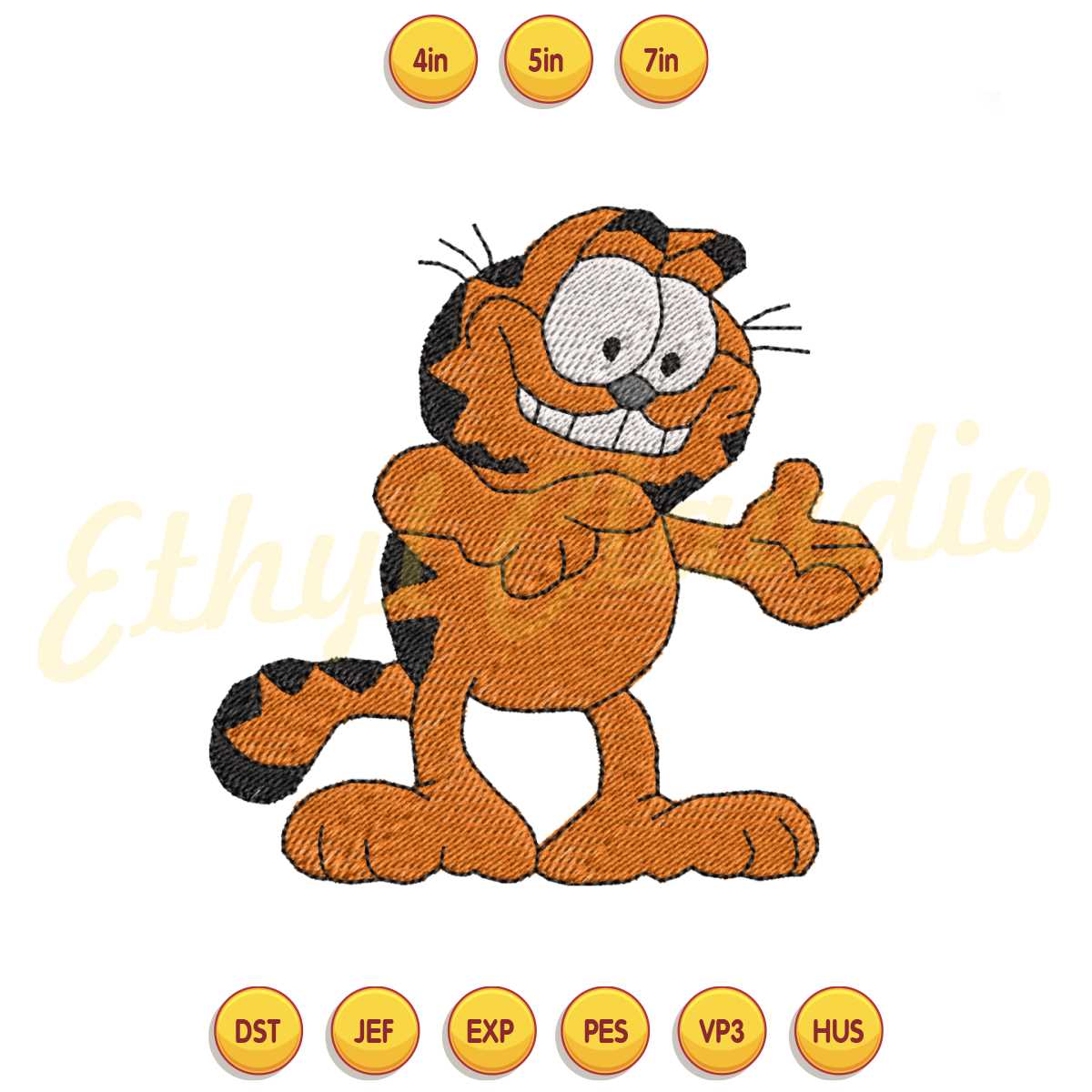 The Garfield Welcome Embroidery - Inspire Uplift