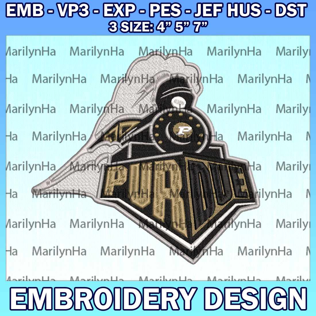 NCAA Purdue Boilermakers Logo Embroidery Design, Machine Emb | Inspire ...