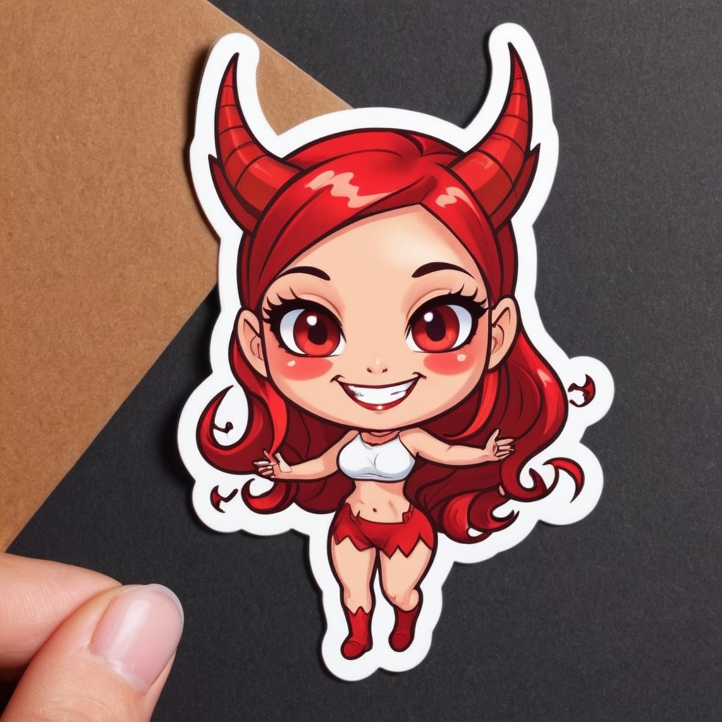 Qute Devil Girl Inspire Uplift