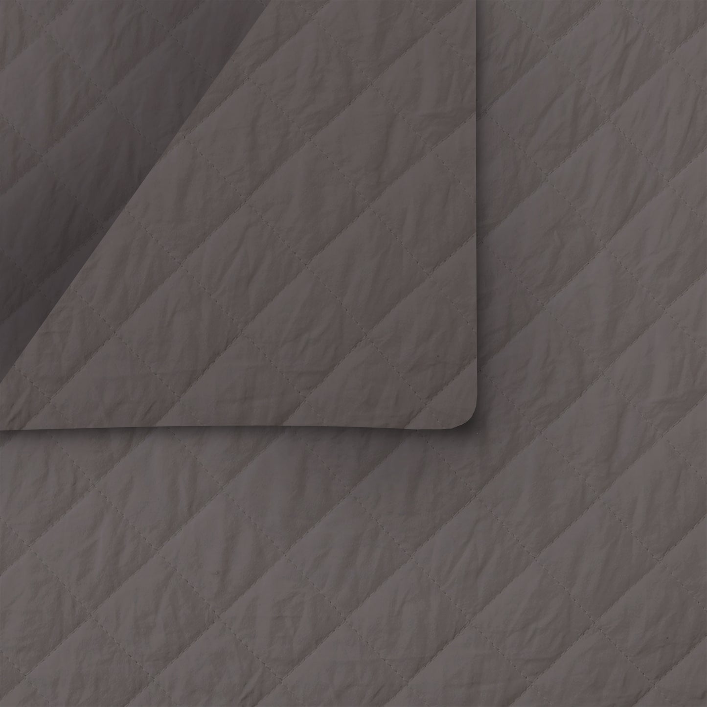 Dark Grey Double Faced Quilted 65/35 PC Fabric, BTY, 42-43" - Inspire ...