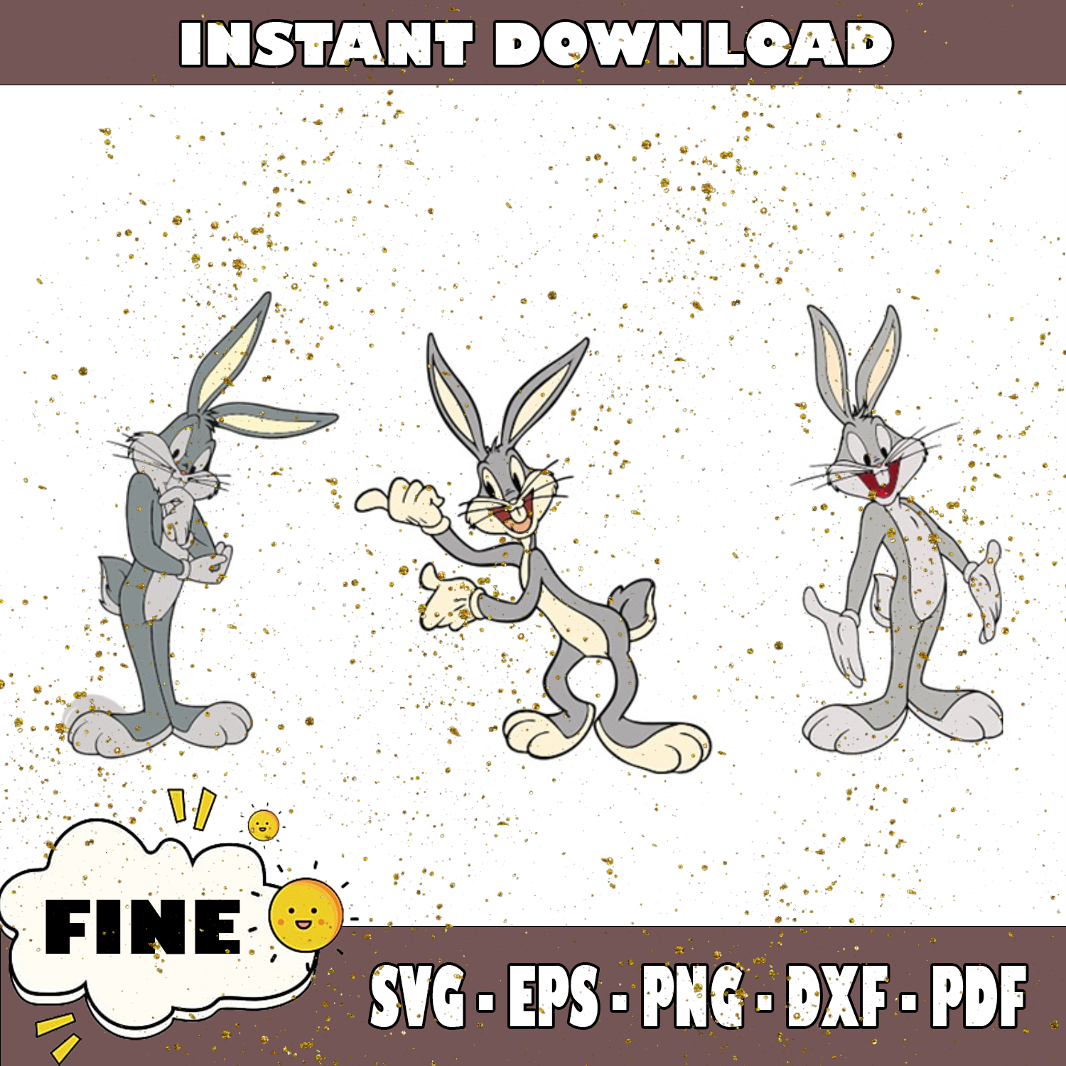 Bugs Bunny SVG, PNG, Cartoon SVG, PNG, Bundle SVG, PNG, Bunn - Inspire ...