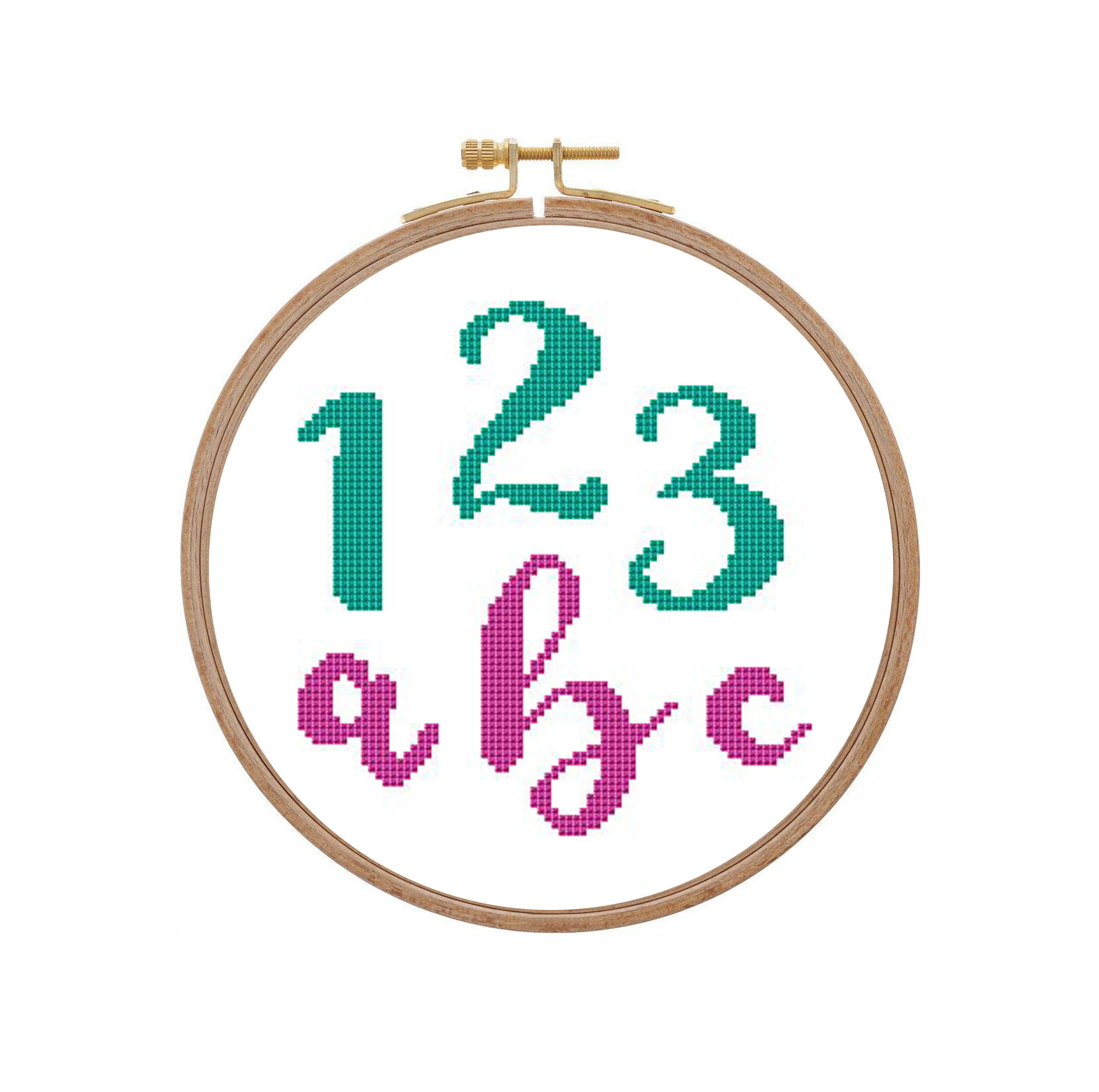 Cursive alphabet cross stitch pattern modern Counted calligr | Inspire ...