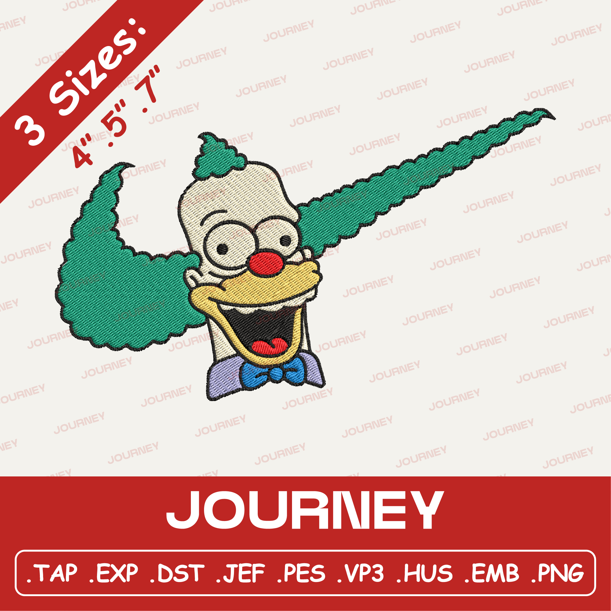 Nike The Simpsons Krusty The Clown Embroidery - TAP, EXP, DT | Inspire ...