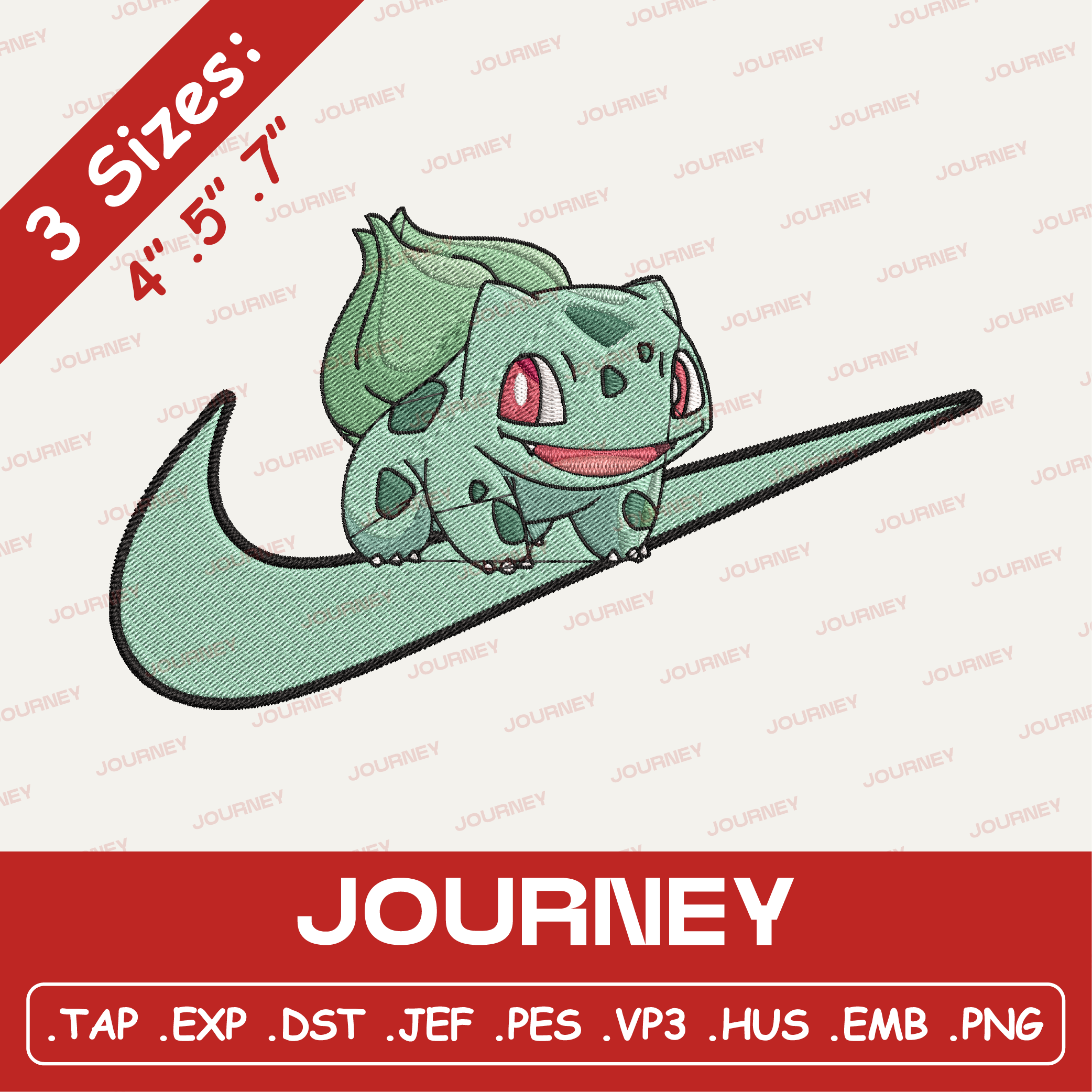 Nike Bulbasaur, Pokemon Anime Cartoon Swoosh Embroidery - TA | Inspire ...