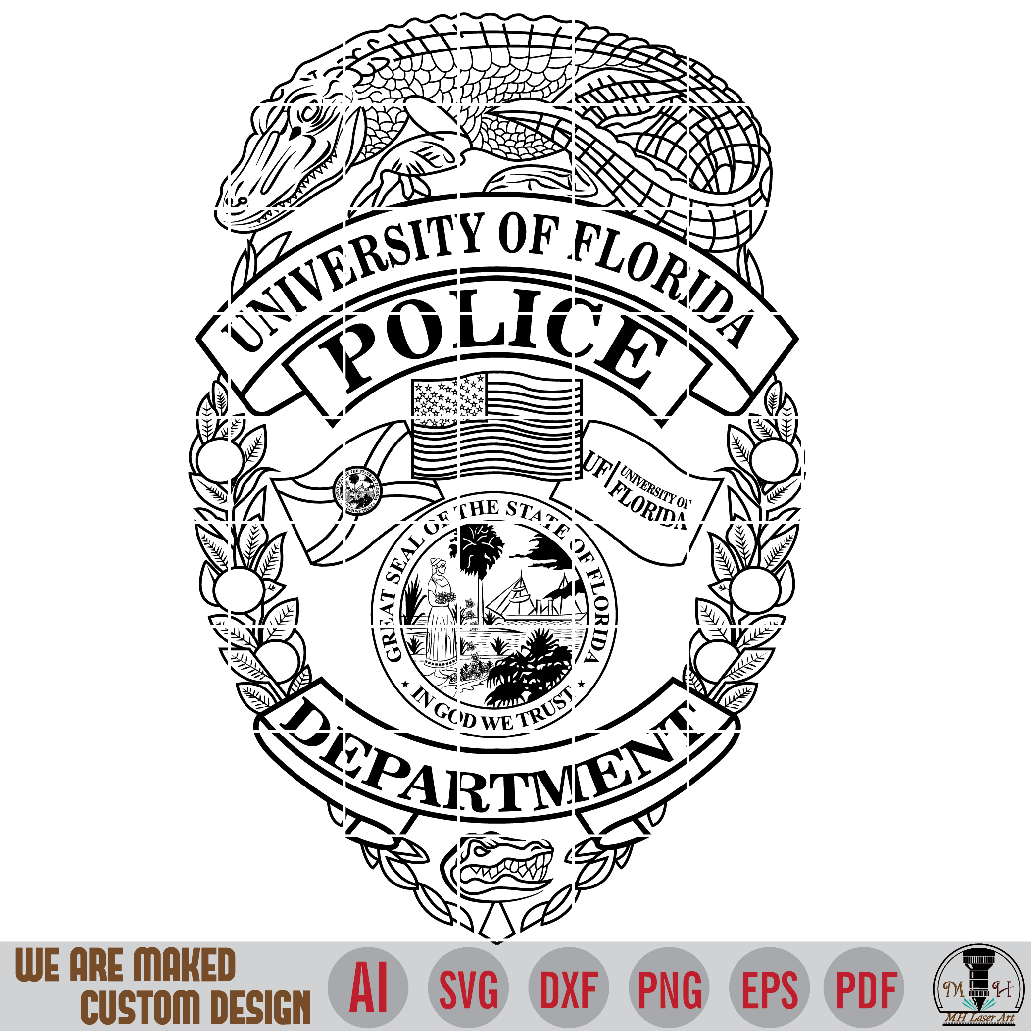 University of Police Department Florida Police Badge | Inspire Uplift
