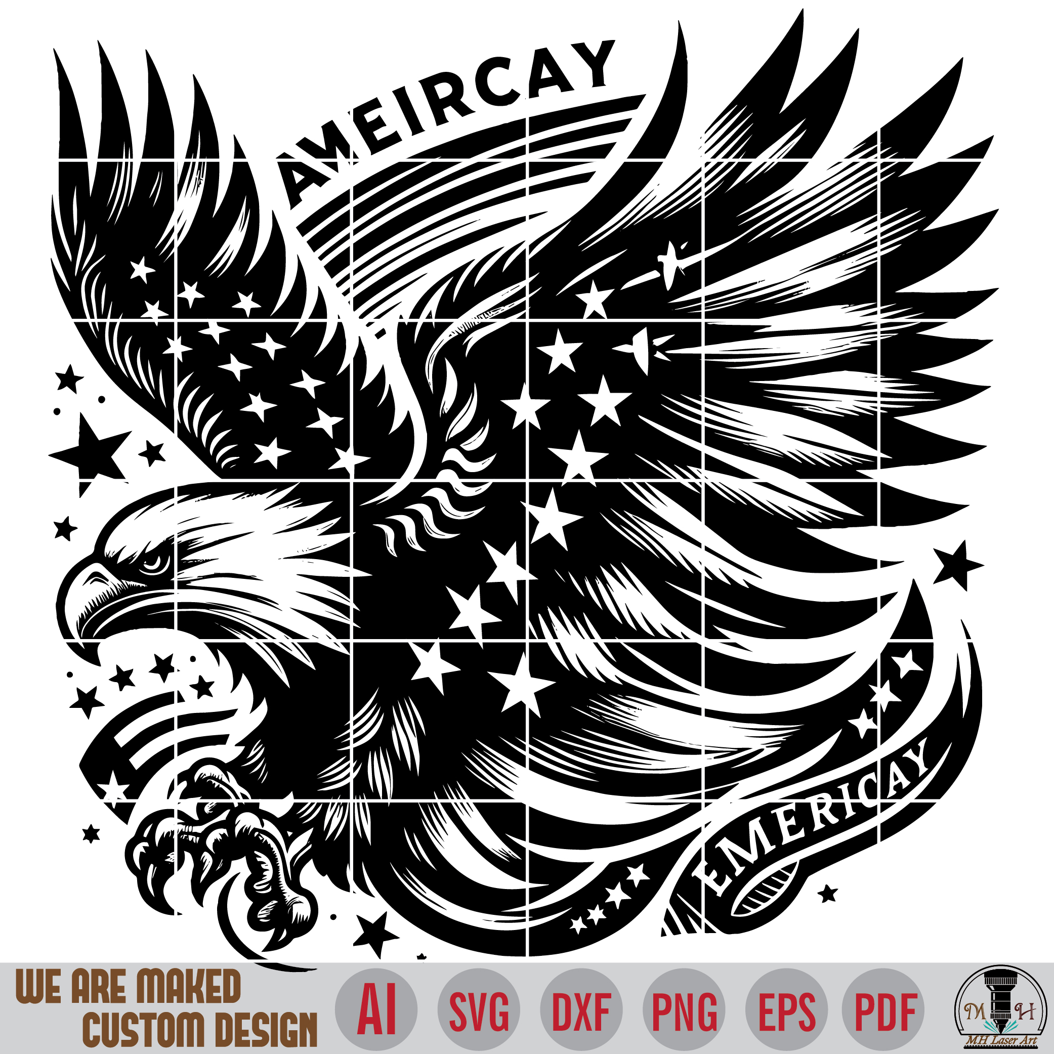 American Eagle vector art | Inspire Uplift